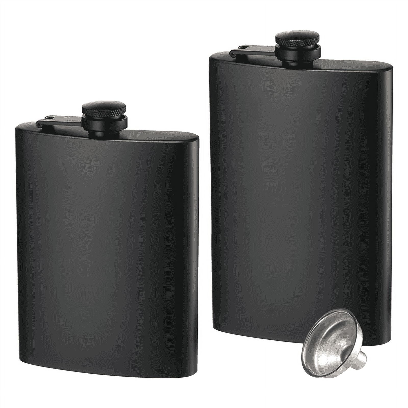 Click here for Unbranded 2 Pack Hip Flasks For Liquor  8 Oz Stain... prices