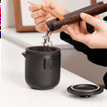 Porcelain Tea Sets Portable Simple Outdoor Travel Tour Car Tea Pot Cups ...