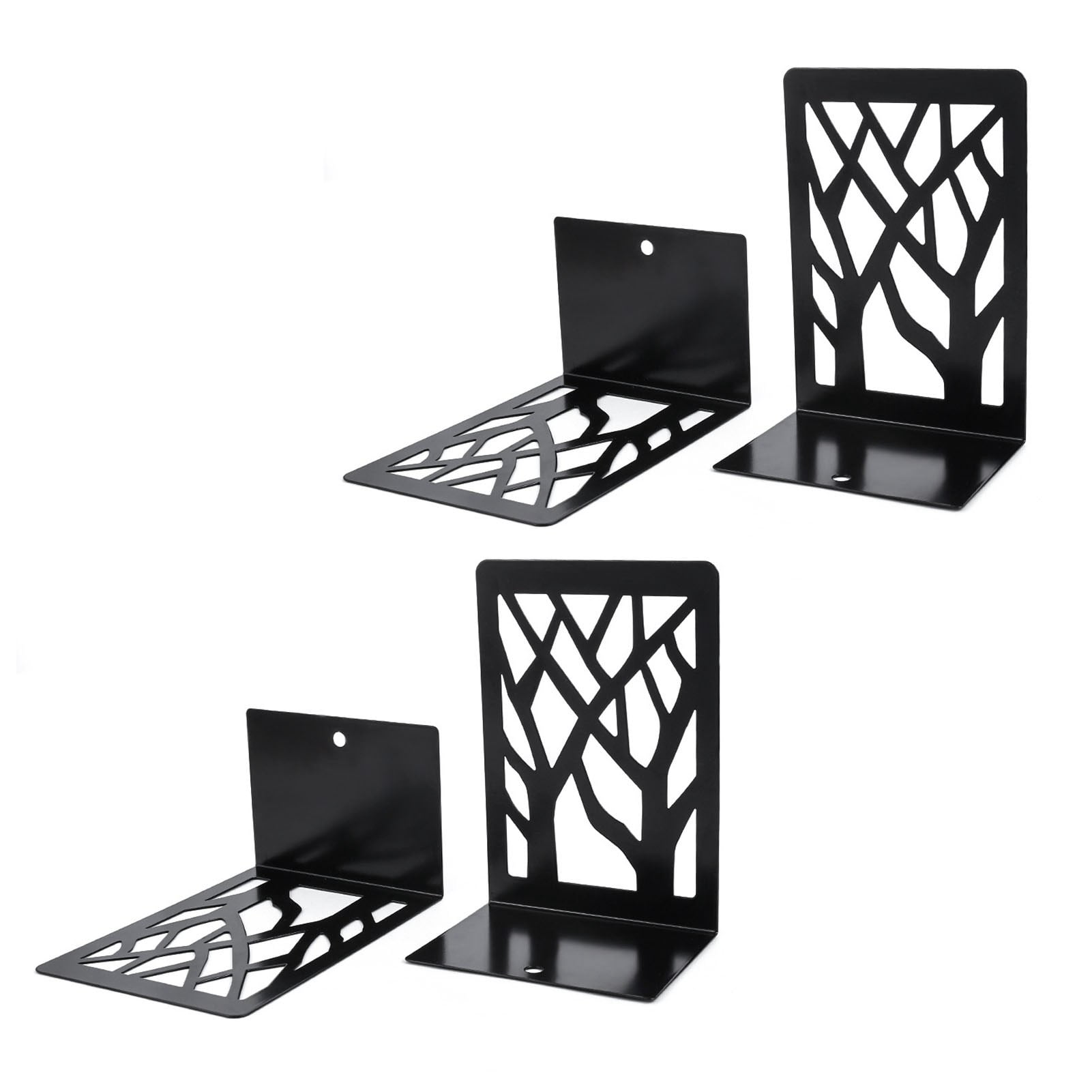 Click here for Unbranded Iron Bookend Support 4pcs Book End Heavy... prices