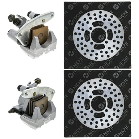 Niche Front Brake Rotor Caliper Kit for Yamaha Banshee Warrior 350 ATV ...