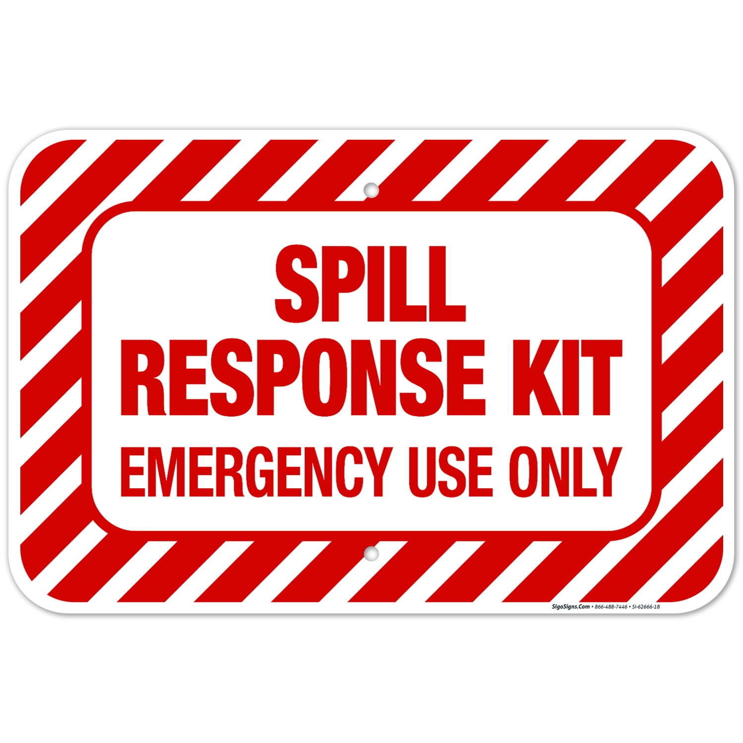 Spill Response Kit Emergency Use Only Sign, - Walmart.com