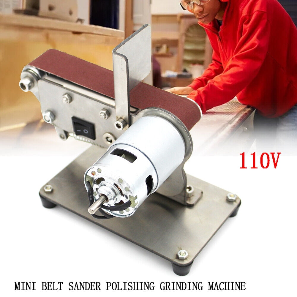Miumaeov Mini Belt Sander for Woodworking Small Electric Adjustable ...