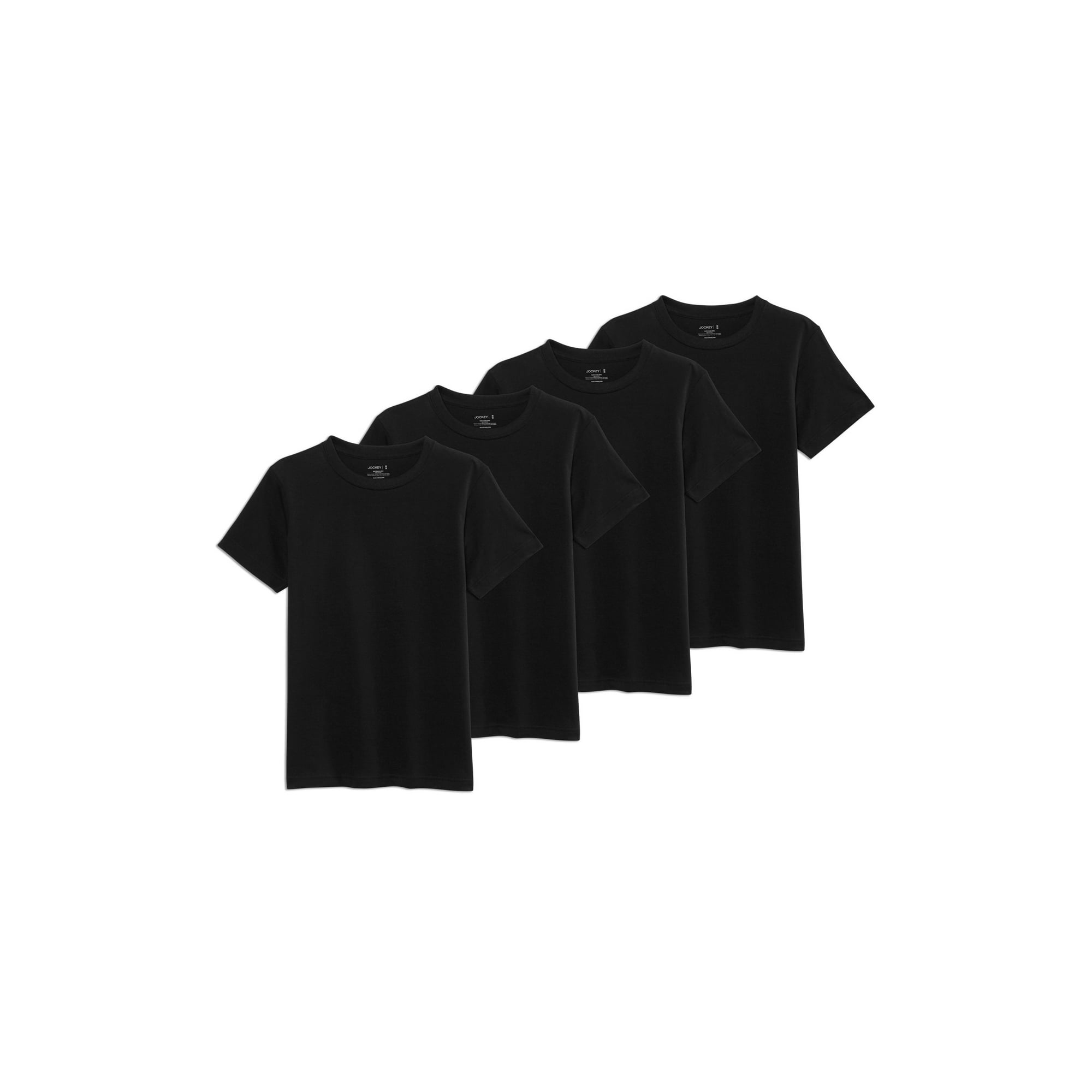 Click here for Jockey Boys 100 Cotton Crew Neck T-Shirt - 4 Pack prices