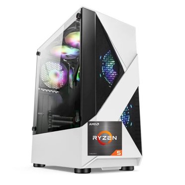 Periphio Gaming PC Desktop: Ryzen 5 5600G, Radeon Vega 7, 16GB RAM, 1TB ...