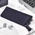 AuroraX Pu Leather Sunglasses Pouch Keychain Glasses Case Compact Soft ...
