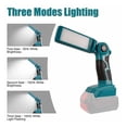 12W Portable LED Warning Lamp Work Light For Power Tool 18V Lithium ...