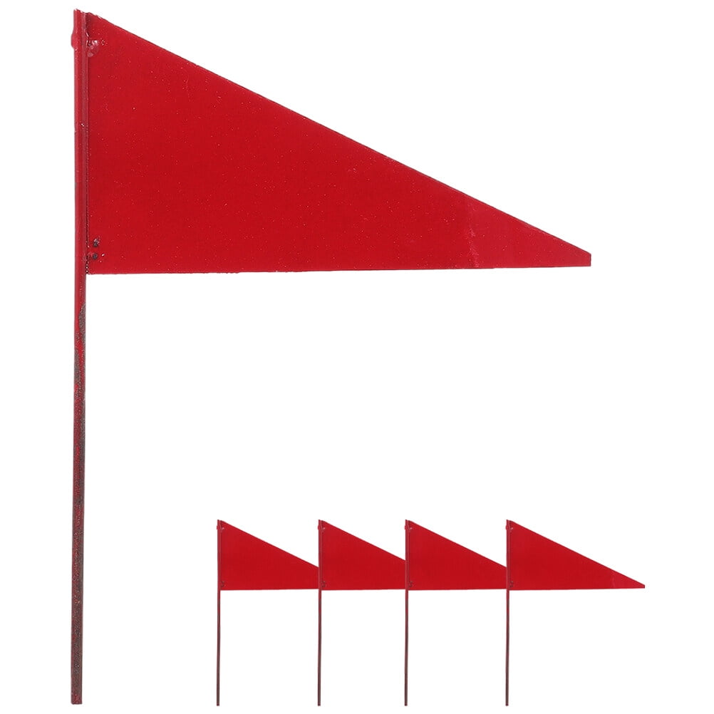 Red Triangle Flag Icon