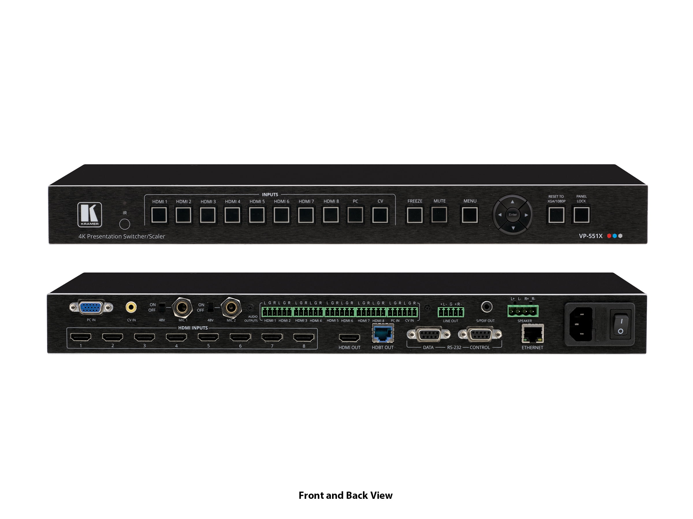 Kramer 10-Input 18G 4K HDMI/VGA/Composite Presentation Switcher/Scaler ...
