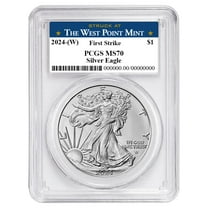 2020-W Burnished $1 American Silver Eagle PCGS SP70 FS Flag Label - Walmart.com