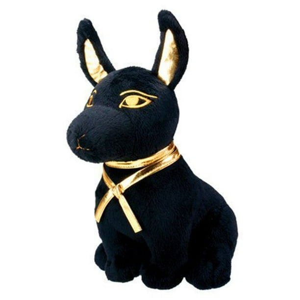 Large Size Egyptian Plush Black & Golden Anubis Stuffed Animal.Soft and ...