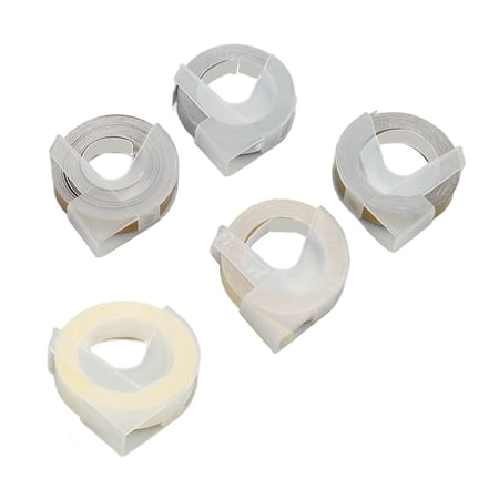 Label Maker Tape, No Ink Needed PVC Material 5 Rolls Label Maker Tape ...