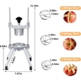 Commercial , 4/6/8-Section Stainless Steel Fruit Slicer with , Heavy ...