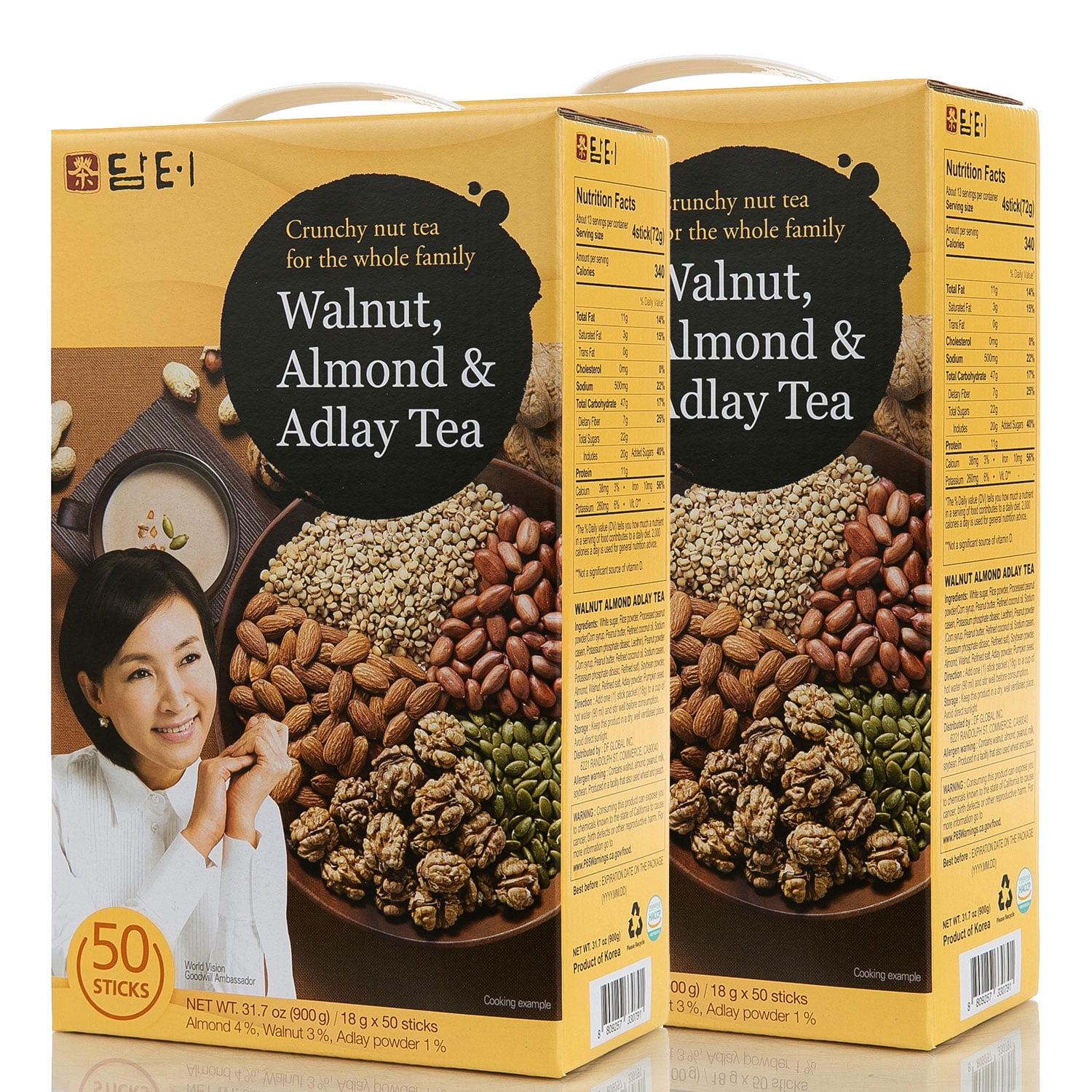 Damtuh Korean Walnut Almond Adlay Powder Meal Replacement Shake ...