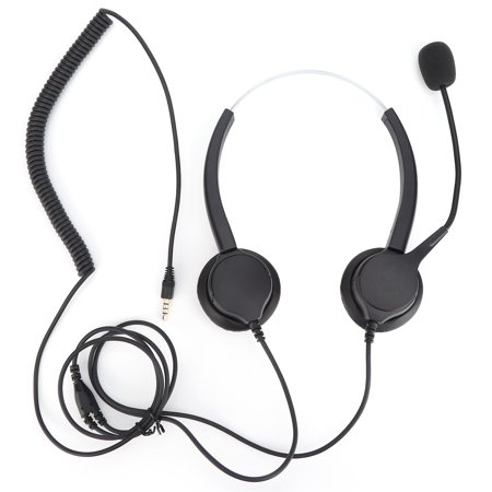 Loewten Call Center Headset, 3.5mm Connection Operator Earphone For ...