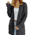 Aellinatey Women's Long Sleeve Cable Knit Cardigan Sweaters Open Front ...