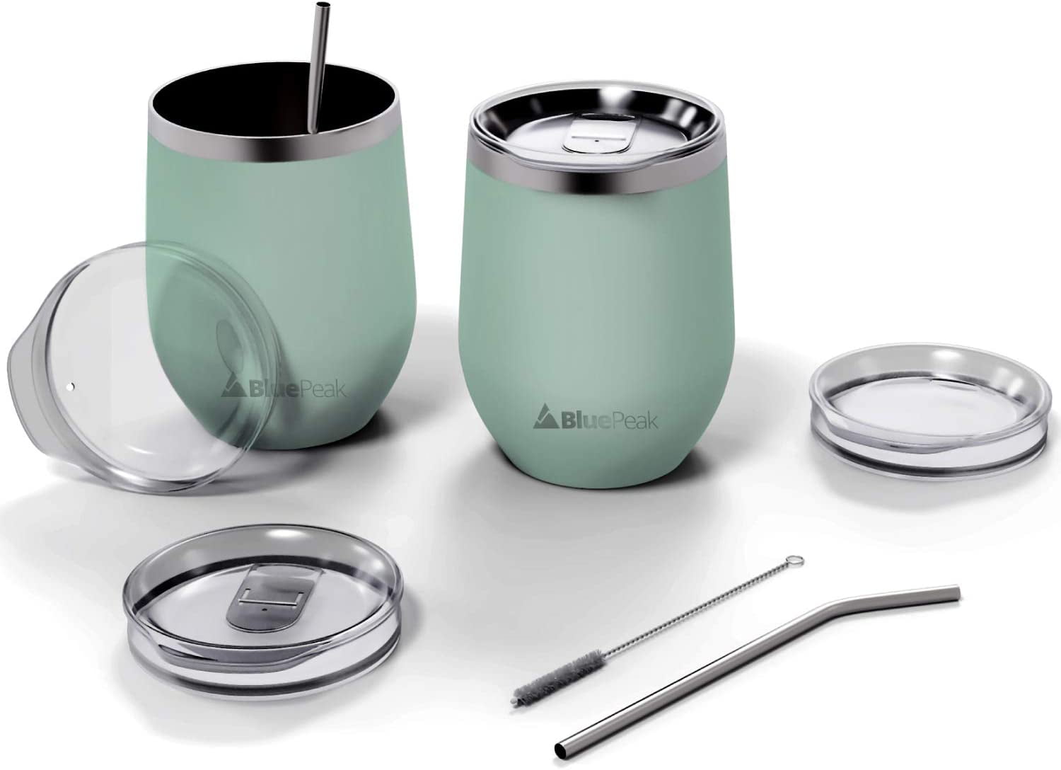 Bluepeak Double Wall Stainless Steel Vacuum Insulated Tumbler Set 2
