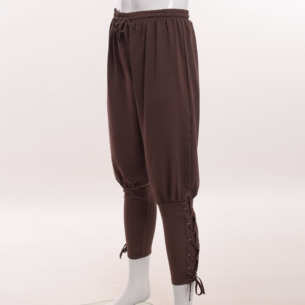 BPURB Pirate Pants for Men Viking Costume Renaissance Medieval Pants ...