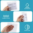 10 Pack ID Card Badge Holder with Resealable Zipper, Waterproof Type ...