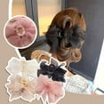 Double-Sided Mesh Bow Tie Grab Clip Back Hair Headwear for Elegant Look ...