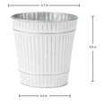 4.7" Galvanized Tin Planter Metal Pail Rustic Decorative Metal Buckets ...