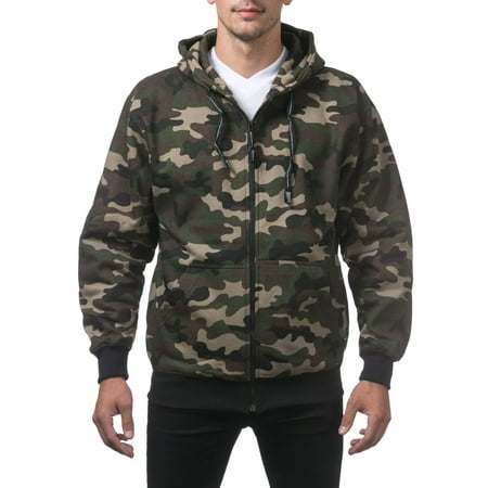 Pro Club - Pro Club Men's Heavyweight Full Zip Fleece Hoodie - Walmart ...