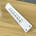 6 Port CAT6 RJ45 Through Coupler Patch Panel w/ Back Bar Wallmount or ...