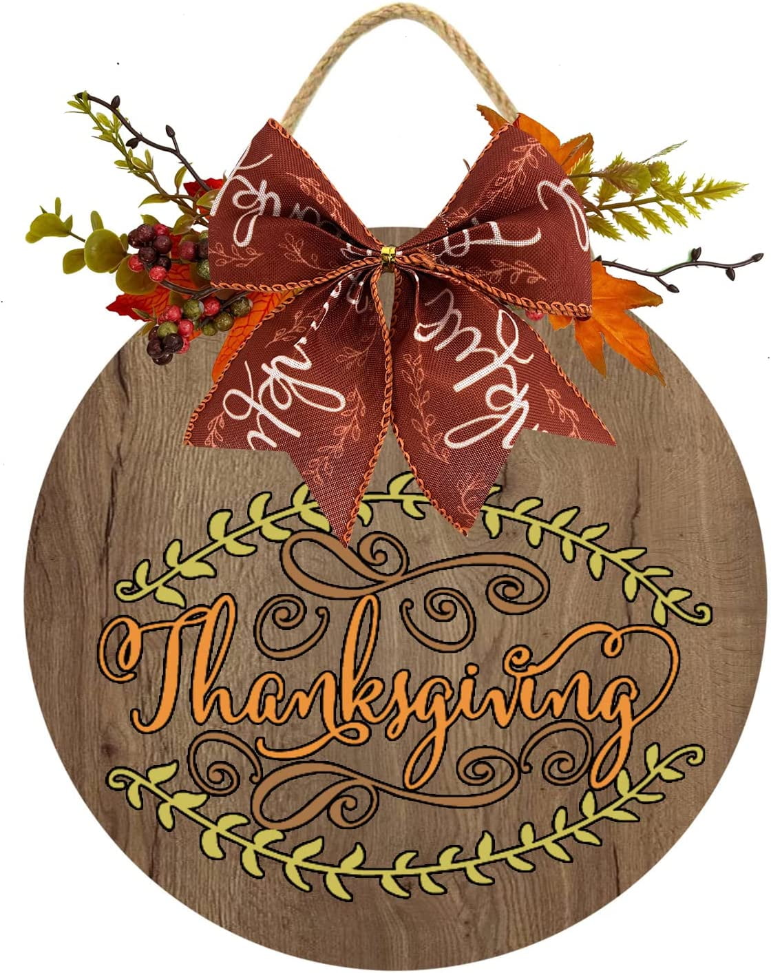 Eveokoki 12" Thank*giving Sign,Happy Thank*giving Signs for Front Door ...