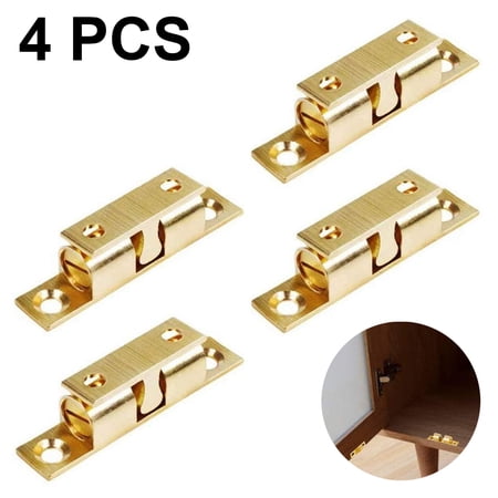 4 pieces double roller catch, high-performance cabinet lock, strong ...