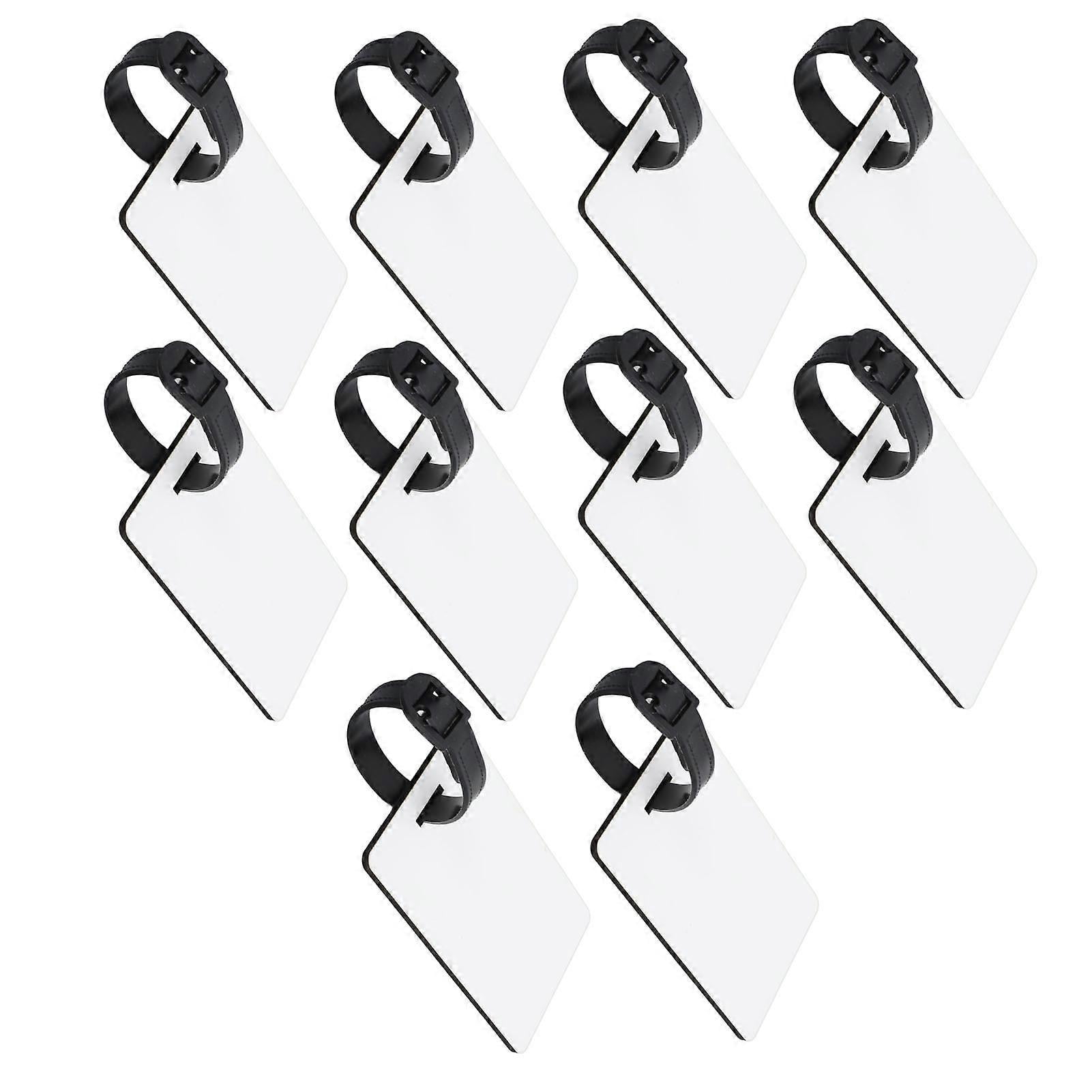 10pcs Sublimation Luggage Tag White MDF Double Sided Printable Eye ...