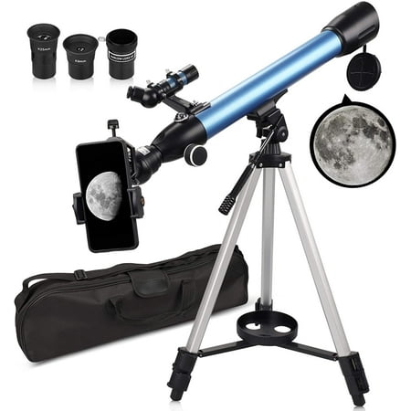 200X Refractor Telescope 600x50mm with Smartphone Adapter/Handbag ...