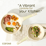 Carote 8 Pcs Nonstick Induction Cookware Set, Green Granite Pots and ...