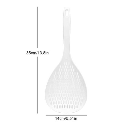 Strainer Long Handle Heat-resistant Kitchen Skimmer Sifter Plastic with ...