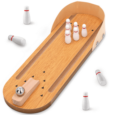 NimJoy Kids Bowling Set W/10 Pins & 2 Balls for 2-4 Toddler Indoor ...