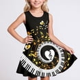 Angala Toddler Girls Dresses Graphic Print A Line Midi Dresses Crew ...