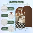 Retro Cartoon Chef Arch Backdrop Cover 6.6 FT Vintage Cook Medieval ...