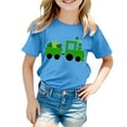 HNMKIU St Patricks Day Girls Summer Casual Short Sleeve Crewneck Tee ...