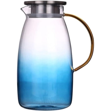 Glass Pitcher with Handle Glass Tea Pitcher Kettle Heat Resistance ...