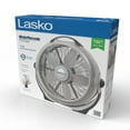 Lasko Wind Machine 20" Pivoting Floor Fan with 3 Speeds, 23" H, Gray ...