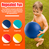 New Bounce 8.5'' Small Rubber Kids Playground Ball Set for Backyard ...