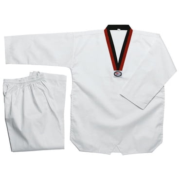 adidas Taekwondo WTF Approved Uniform Dobok, Black V-Neck - Walmart.com
