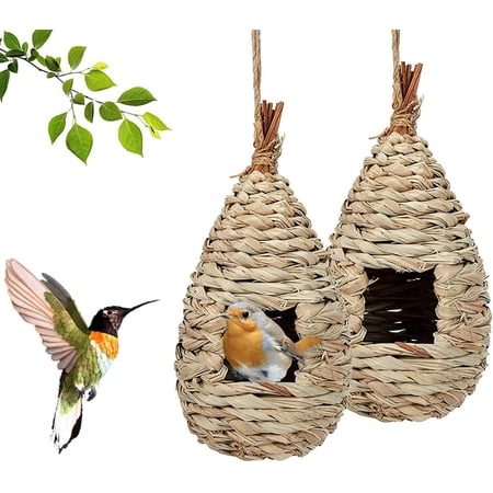 2 Pieces Wild Bird Nest Boxes, Bird Nest Boxes, Woven Bird Nest Box ...