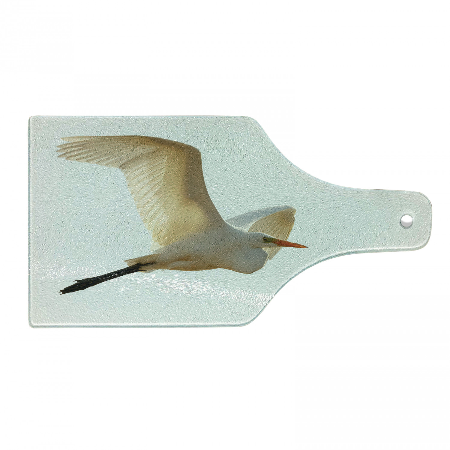 Egret Cutting Board, Macro Photo of Flying Heron Bird Wild Nature Fauna ...