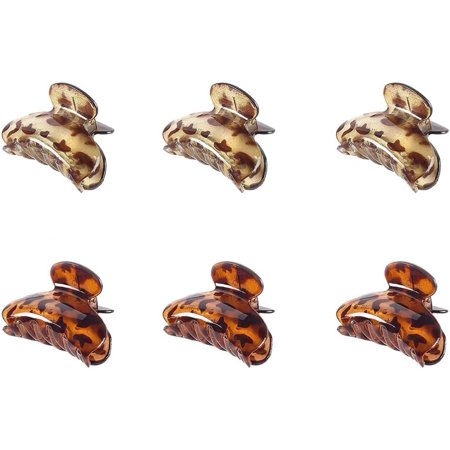 6Pcs Small Hair Claw Clips Banana Clips Claw Hair Clips Acrylic Hair ...