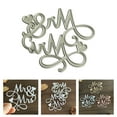 3. Metal Die Cut Heart Mr Mrs Stencils with Embossing Molds for Photo ...
