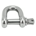 D-Shaped Stainless Steel Screw Pin Anchor Shackle for Chain, M18, Heavy ...