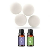 PURSONIC EO2WDB4 Pure NEW ZEALAND 4 Wool Dryer Balls With 2 Bottles Of ...