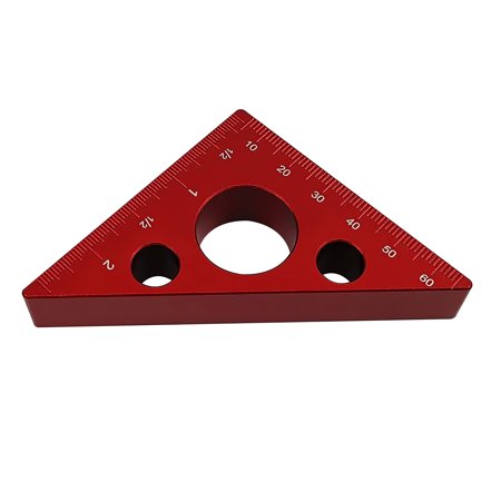 45-degree Aluminum Alloy Angle Ruler Double Units Scale Rafter Layout ...