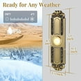 5.1 Inch Heavy Duty Doorbell Push Button Metal Led Light Door Bell ...