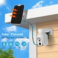 OOSSXX (PTZ Digital Zoom 100% Wire-Free) Wireless Solar Cameras 2-Way ...