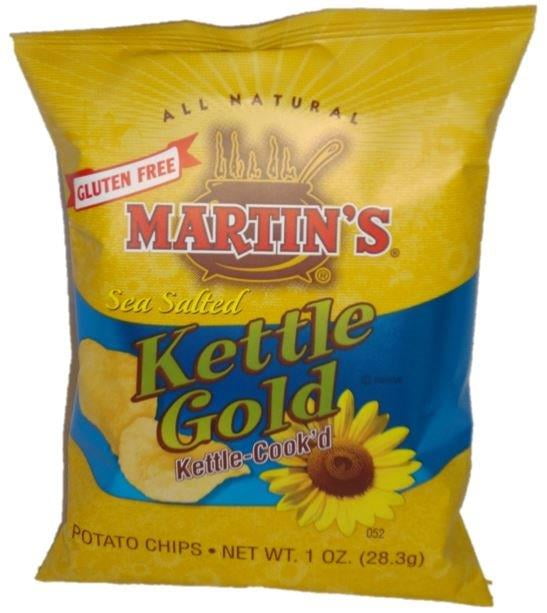 Martin's Kettle Gold Potato Chips-Case Pack of 30/1 oz. Bags - Walmart ...